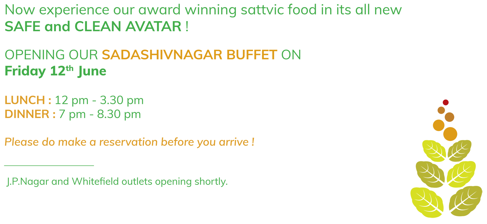 Best Sattvic Restaurants in Bangalore - Satvam Restaurant